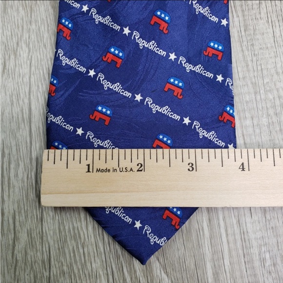 political ties | Accessories | Republican Mens Political Tie Blue ...